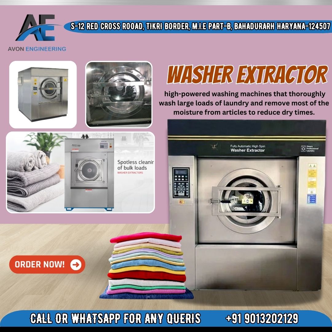 WASHER EXTRACTOR BY AVON ENGINEERINGS - Avon Engineering